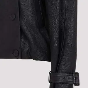 Acne Studios Leather Bomber Jacket