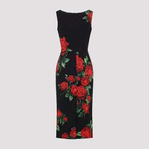 Dolce & Gabbana Midi Dress Rose
