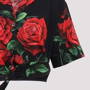 Dolce & Gabbana Cropped Shirt St.rose Rosse