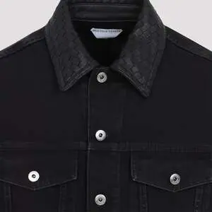 Bottega Veneta Intrecciato Collar Denim Jacket