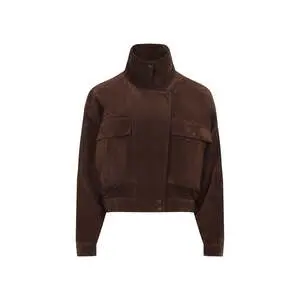 Saint Laurent Boxy Blouson - Brown