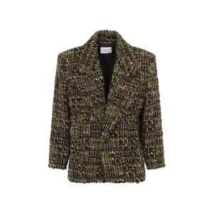Saint Laurent Tweed Jacket - Green