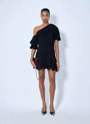 Saint Laurent Asymmetric Mini Dress