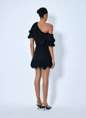 Saint Laurent Asymmetric Mini Dress