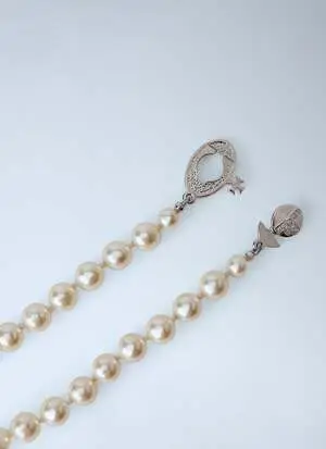 VIVIENNE WESTWOOD One Row Pearl Drop Choker