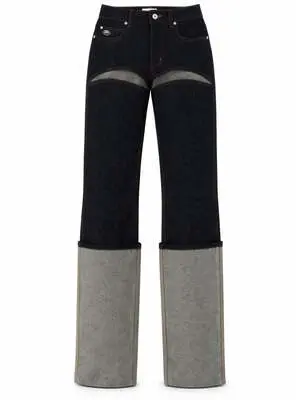 JEAN PAUL GAULTIER Pants With Cuts - Blue