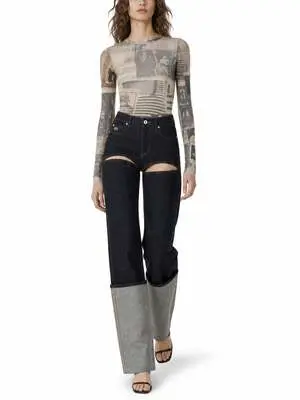 JEAN PAUL GAULTIER Pants With Cuts
