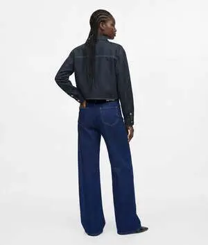 Karl Lagerfeld Glitter High-rise Relaxed Jeans