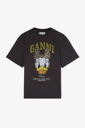 GANNI Black X Disney Daisy Print T-shirt Size - Mixed