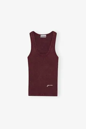 GANNI Baby Fit T-shirt - Red