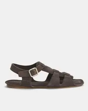Everlane Made In Italy Opanka Sandal - Cacoa Suede
