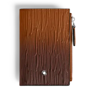Montblanc Mini Vertical Wallet 6cc In Corteccia Sfumato