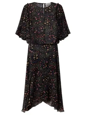 MARANT ETOILE Firda Floral Print Viscose Midi Dress