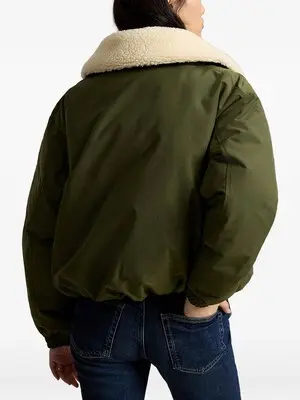Polo Ralph Lauren Shearling Collar Windbreaker Jacket - Green