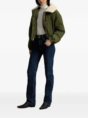 Polo Ralph Lauren Shearling Collar Windbreaker Jacket - Green