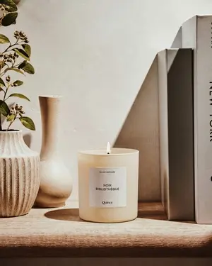 Quince Noir Bibliothèque Candle, Plant-based Wax