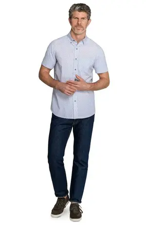 W.R.K Raindrop Reworked Short Sleeve Button-up Shirt