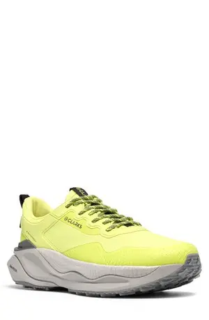 Clarks Pace Trail Waterproof Running Shoe - Lime Combi