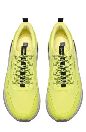 Clarks Pace Trail Waterproof Running Shoe - Lime Combi