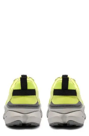 Clarks Pace Trail Waterproof Running Shoe - Lime Combi