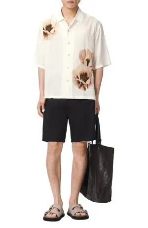ALLSAINTS Floraison Floral Print Shirt