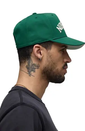 Hudson Jeans Embroidered Reverse Logo Baseball Cap