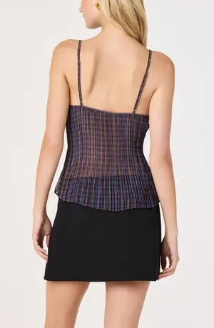 Astr The Label Haleigh Pleated Lace Camisole