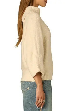 Wit & Wisdom Dolman Sleeve Bouclé Sweater - Cream