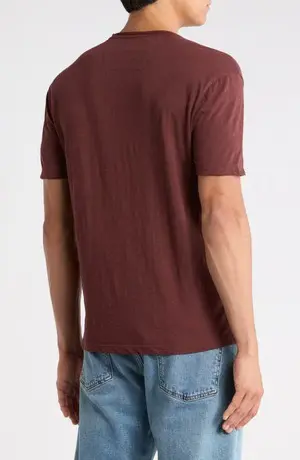 John Varvatos Miles Slub Organic Cotton V-neck T-shirt - Pruce