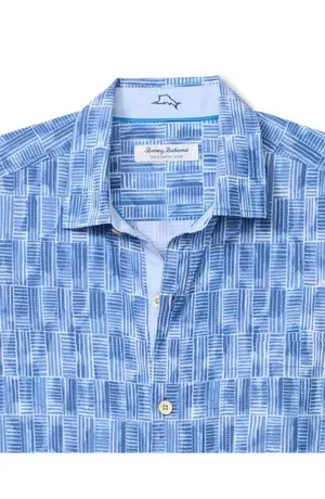 Tommy Bahama Coastal Ease Geo Fades Button-up Shirt