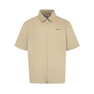 Carhartt Work In Progress Short-sleeve Zip Shirt - Black