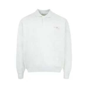 Carhartt Work In Progress Label Polo Sweatshirt - Grey