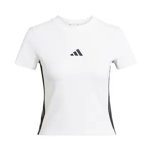 Adidas Essentials 3-stripes Slim Tee - White