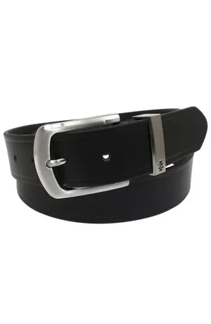 IZOD Leather Jean Belt With Metal Keeper