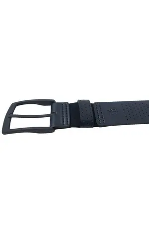 IZOD Comfort Stretch Perforated Leather Golf Belt - Navy