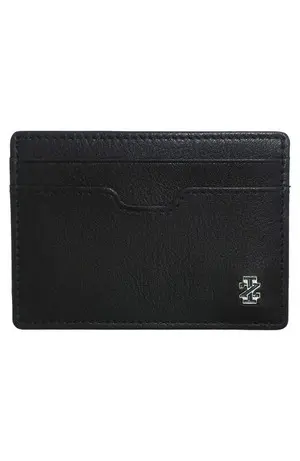 IZOD Genuine Leather Id Wallet With Epoxy Logo