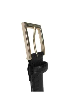 Brooks Brothers Crocodile Embossed Leather Belt