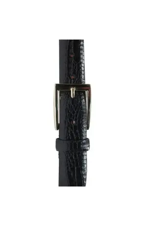 Brooks Brothers Crocodile Embossed Leather Belt