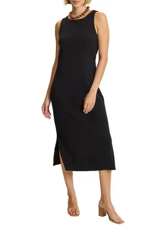 Tommy Bahama Darcy Ottoman Midi Dress - Black