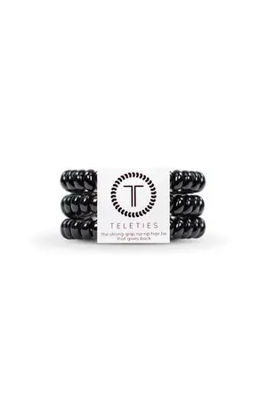 TELETIES Hair Ties - Jet Black