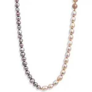 HOUSE OF OLIA Ludi Medi Freshwater And Moonstone Necklace - Pearl