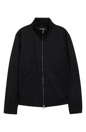 Zegna Stand Collar Jacket - Black