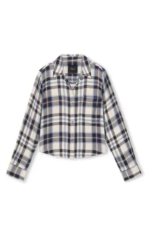 Rails Malin Cropped Plaid Button-up Shirt