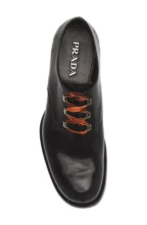 Prada Vitello Hammer 2 Plain Toe Derby