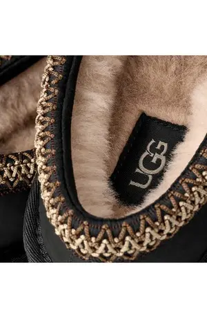 UGG Tasman Nubuck Leather Slipper - Black