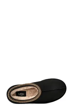 UGG Tasman Nubuck Leather Slipper - Black