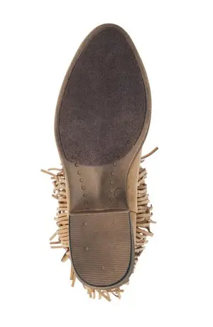 Matisse Saloon Fringe Boot - Natural