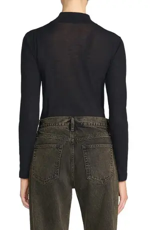 FRAME The Shadow Turtleneck Top