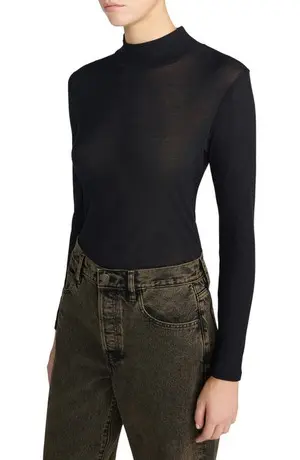 FRAME The Shadow Turtleneck Top