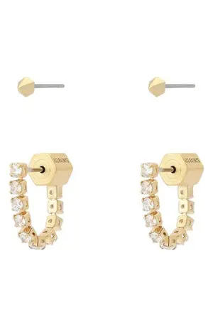 ALLSAINTS Studded Earrings Set - Crystal